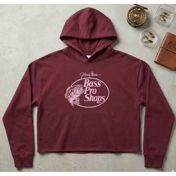 Bass Pro Shops | Sweaters | Bass Pro Shops Burgundy Hoodie Size Xl With ...